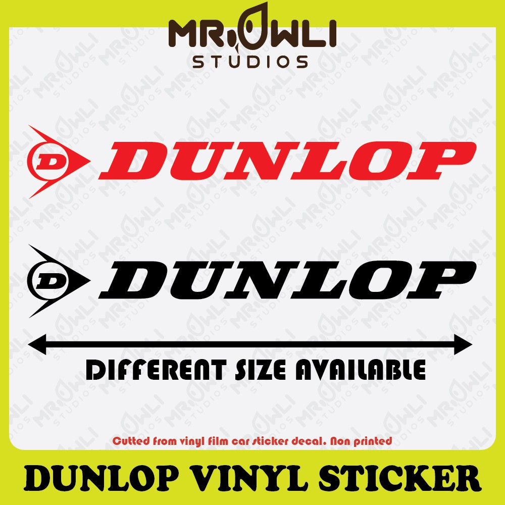 Dunlop Car Sticker Die Cut Vinyl Decal (2pcs) | Shopee Malaysia