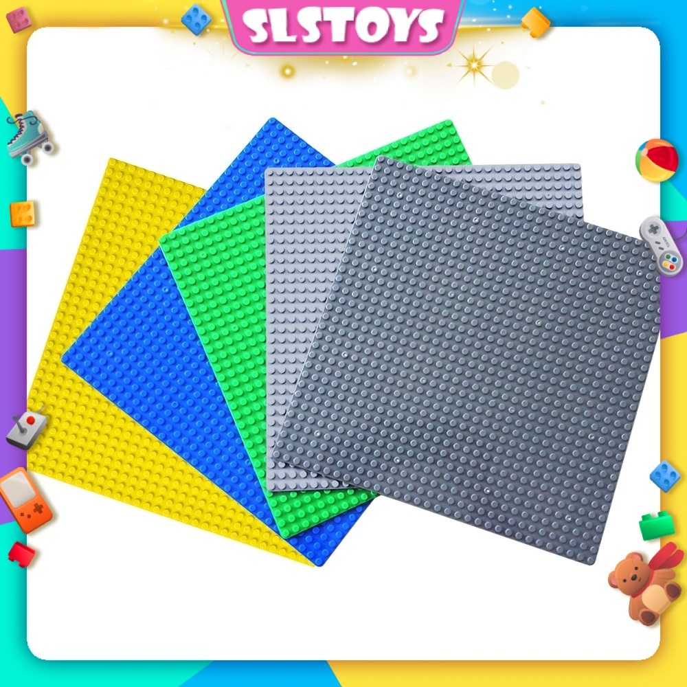 78096 Small Square Base Plate Baseplate 25.5 x 25.5 cm for Building ...