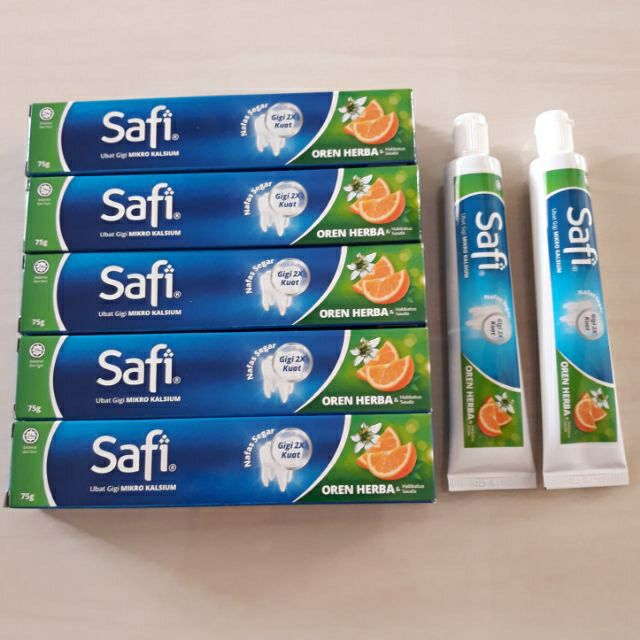 Safi ubat gigi mikro kalsium orange herbal & habbatus sauda (75gram ...