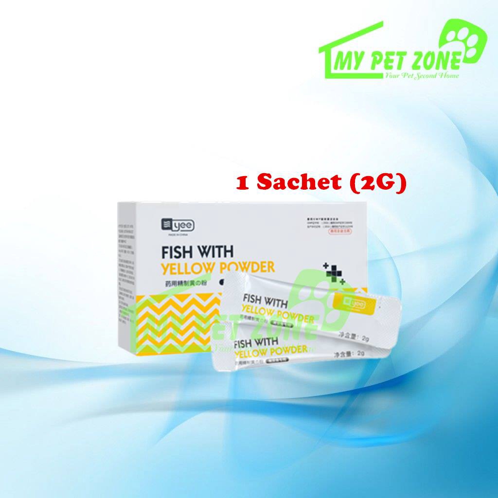 YEE Fish Yellow Powder / Fish Diseases Medicated Yellow Powder - 1 ...