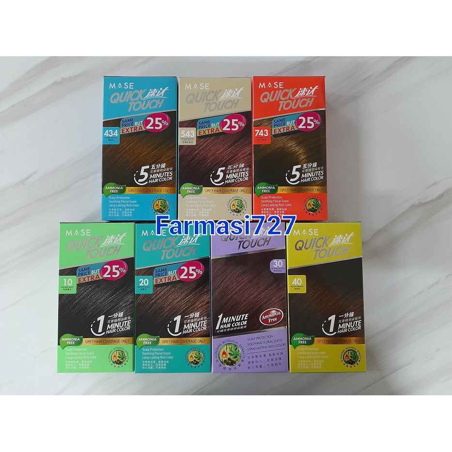 Quick Touch 5 Minutes Hair Color Instant Hair Colour Hair Dye | Shopee ...