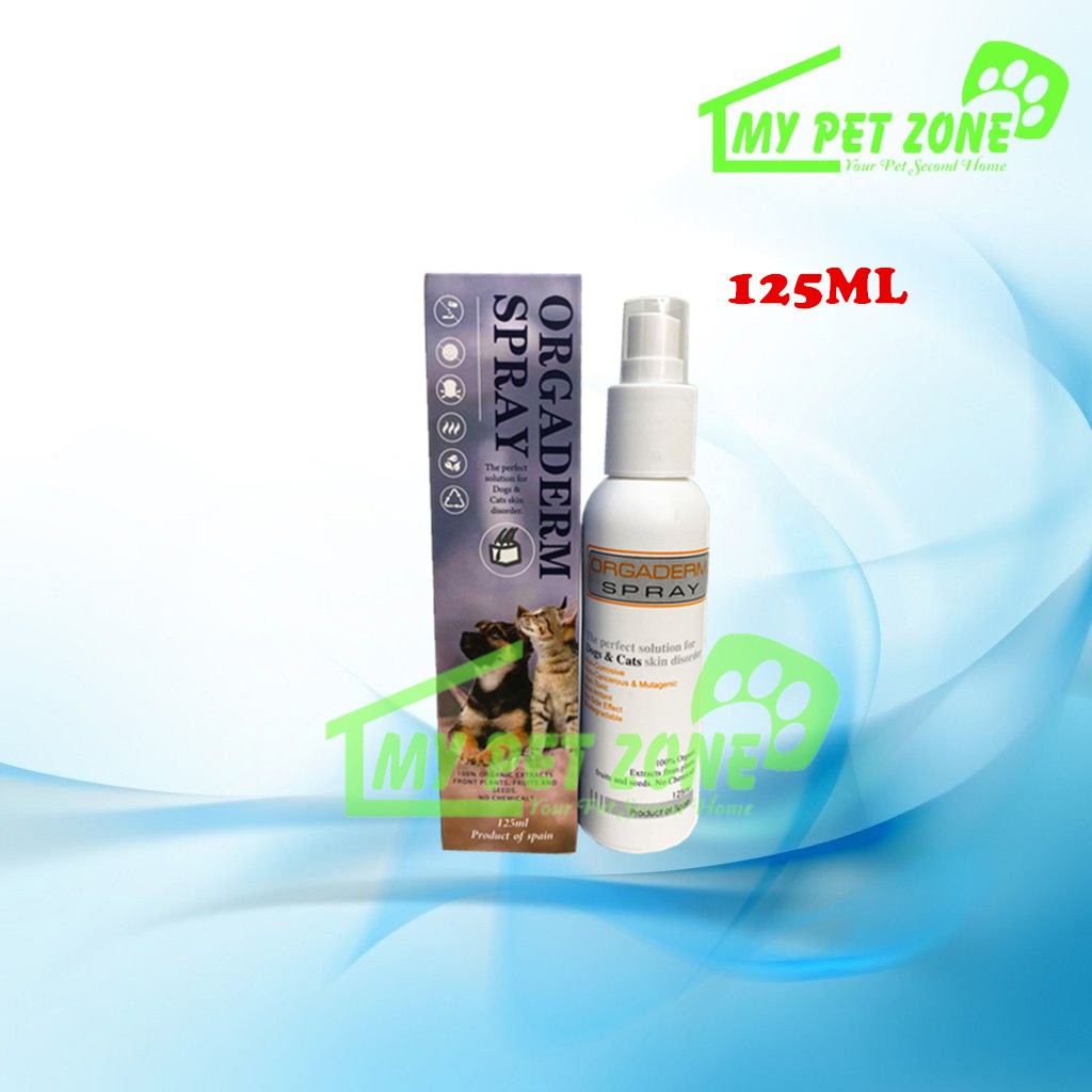 Orgaderm Spray Pet Skin Fungus Spray (Dog & Cat) 125ML | Shopee Malaysia
