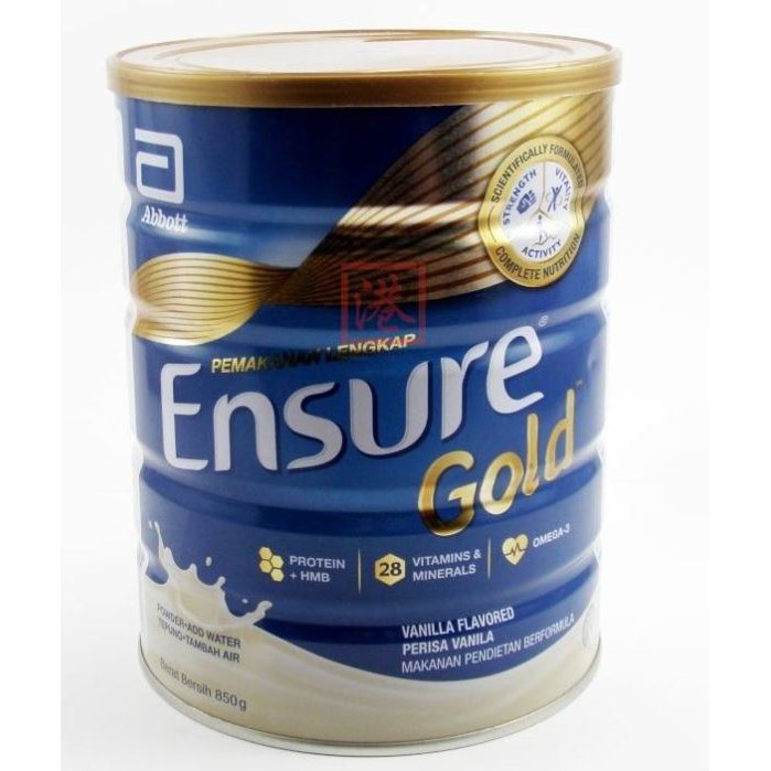 ENSURE Gold VANILLA/WHEAT 850g EXP: Dec 2022/MAC/MAY/JUL 2023 | Shopee Malaysia