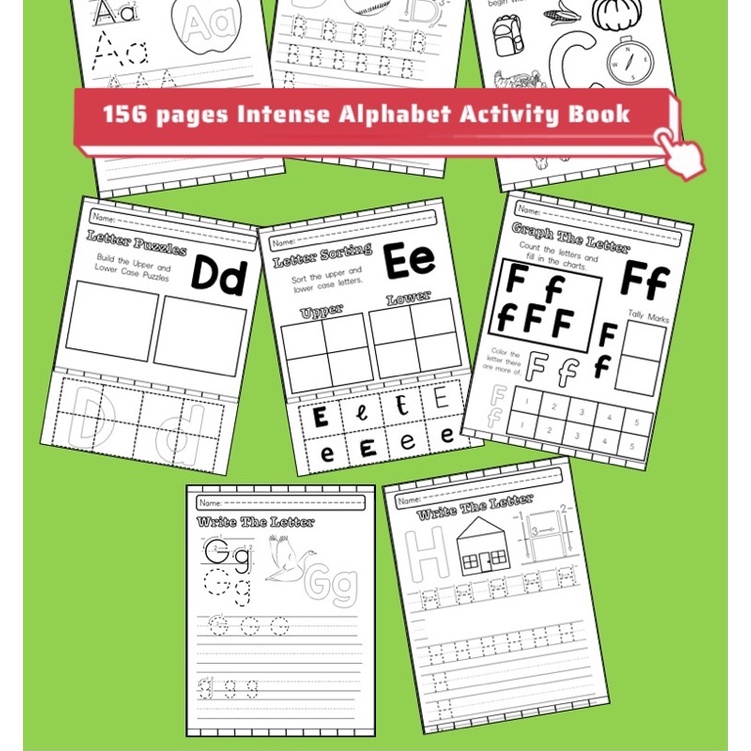 Alphabet exercise alphabet writing abc Menulis alphabet Kindergarten ...