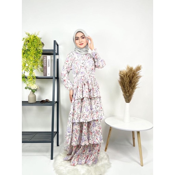 NEW DRESS LAYER BERTINGKAT MUSLIMAH FASHION | Shopee Malaysia