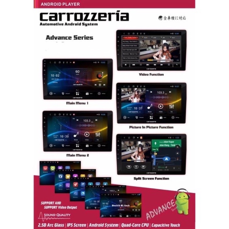 Carrozzeria Android player WIRA 9incl with casing android version 11 ...