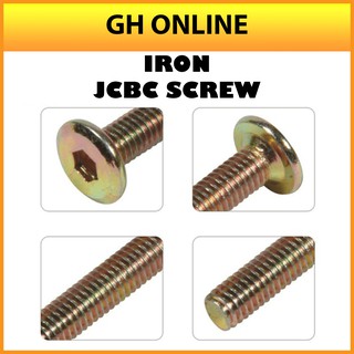FURNITURE JOINT SCREWS IRON JCBC SCREW READY STOCK 1 PACK 4 PCS 螺丝接 ...