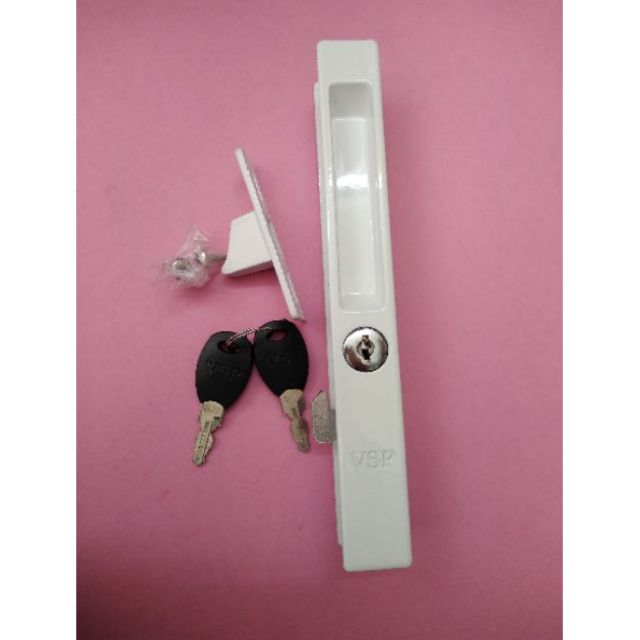 VSP Sliding Door Lockset White Color. Kunci Pintu Sliding | Shopee Malaysia