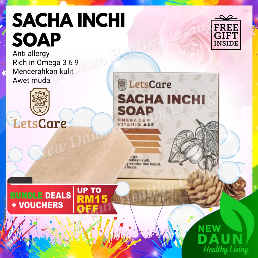 [PROMOSI] 💯ORIGINAL - LETSCARE Sabun Sacha Inchi Soap ANTI AGE 80G KKM ...