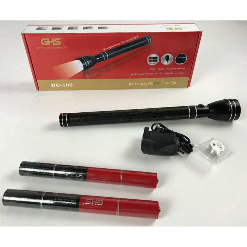 DC-100 ORIGINAL JAPAN, GHS TORCH LIGHT, LONG RANGE, HEAVY DUTY TORCH ...