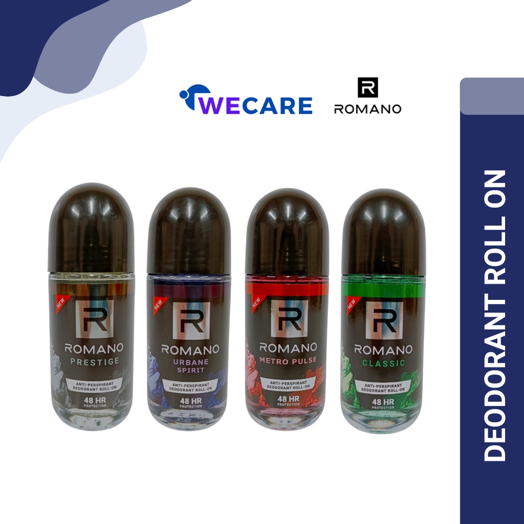 Romano Deodorant Roll On (50ml) - (Classic / Prestige / Metro Pulse ...
