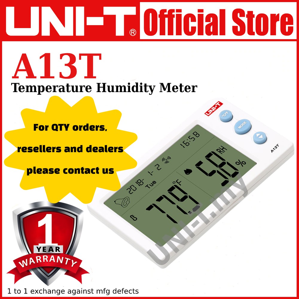 UNI-T A13T Temperature Humidity Meter | Shopee Malaysia
