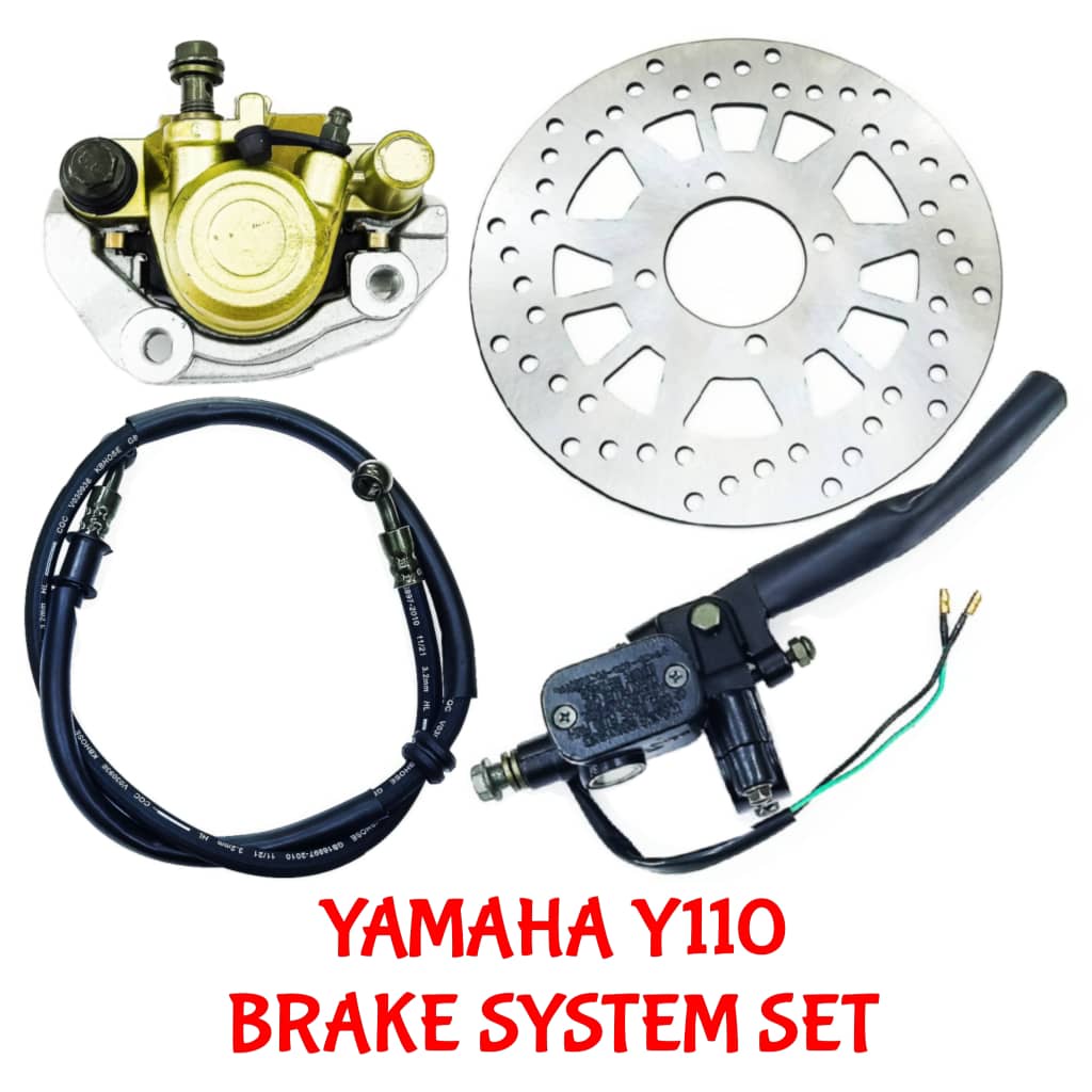 YAMAHA Y110 Front Disc brake pump set FULL SET WITH DISC Y110 Full Set ...