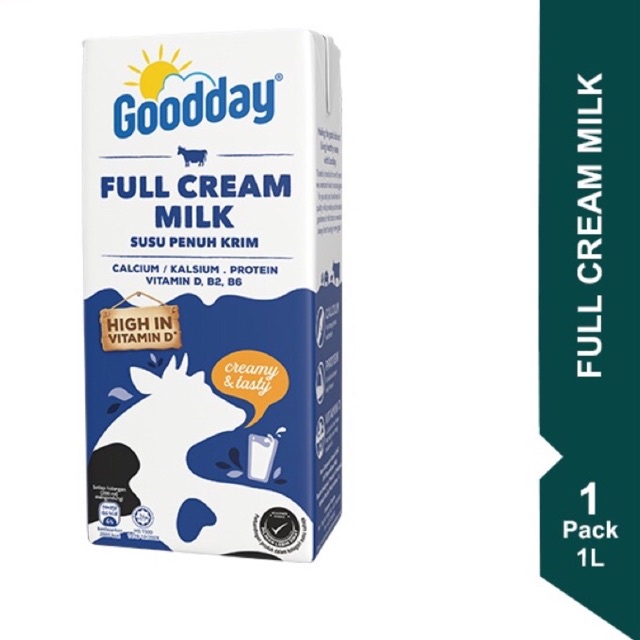 Goodday UHT Milk 1L - Full Cream | Shopee Malaysia