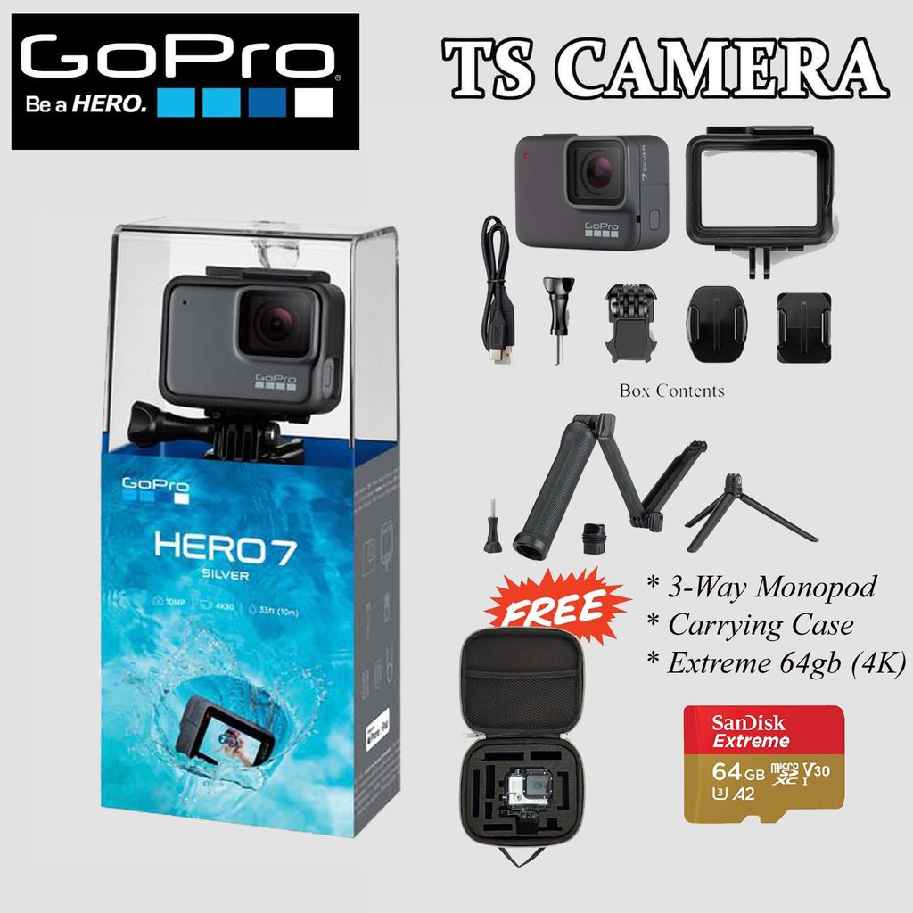GOPRO HERO 7 SILVER EDITION (OFFICIAL PRODUCT) | Shopee Malaysia