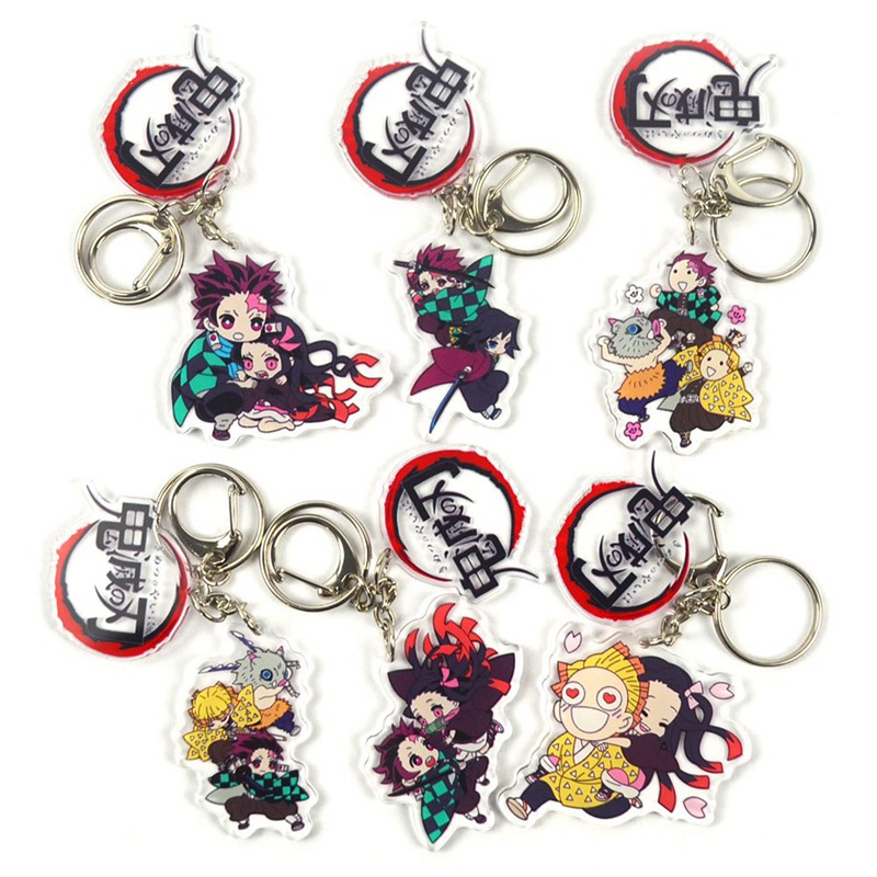 In Stock Demon Slayer: Kimetsu No Yaiba Acrylic Keychain Tanjirou ...