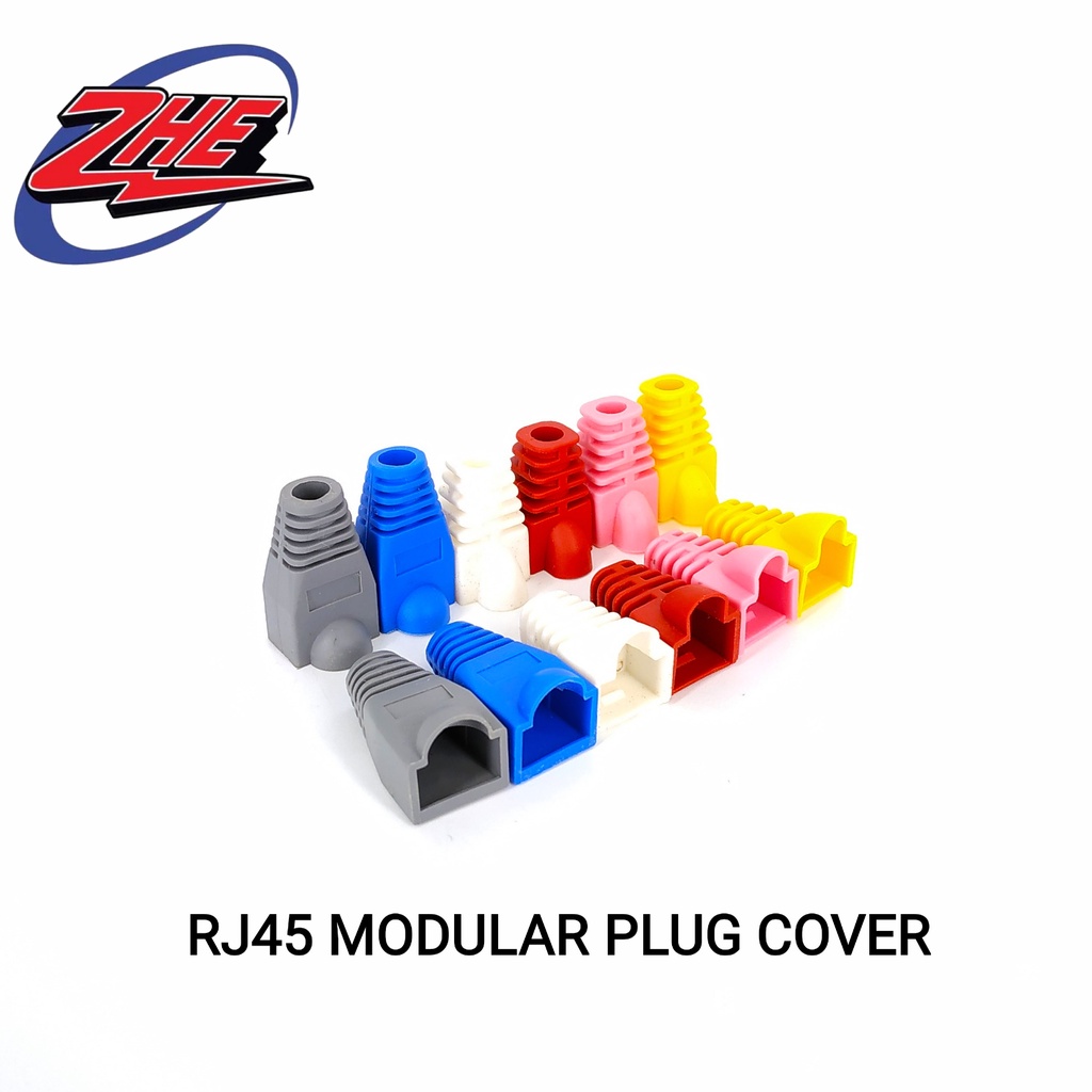 Cat5 Cat6 RJ45 Rubber Protector Cap / Rubber Boot / Network Lan Cable ...