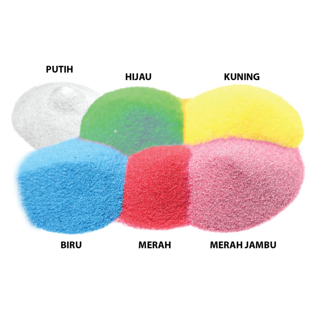 SAND PASIR HALUS PELBAGAI BERWARNA DIY 2 BOTOL / ( WARNA YANG SAMA ...