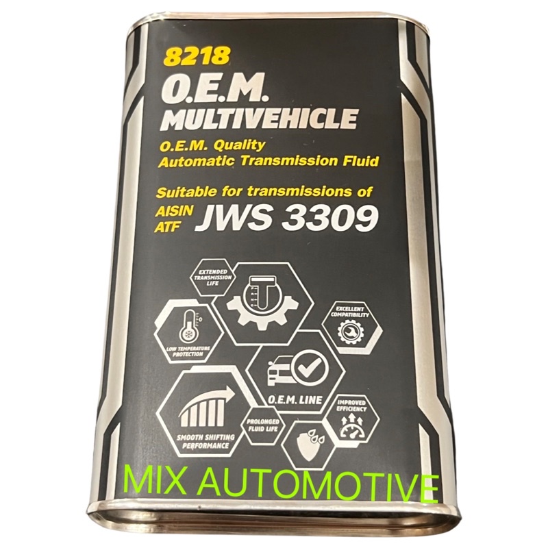 100% MANNOL OEM MULTIVEHICLE ATF JWS3309 PERODUA / PROTON / HONDA ...