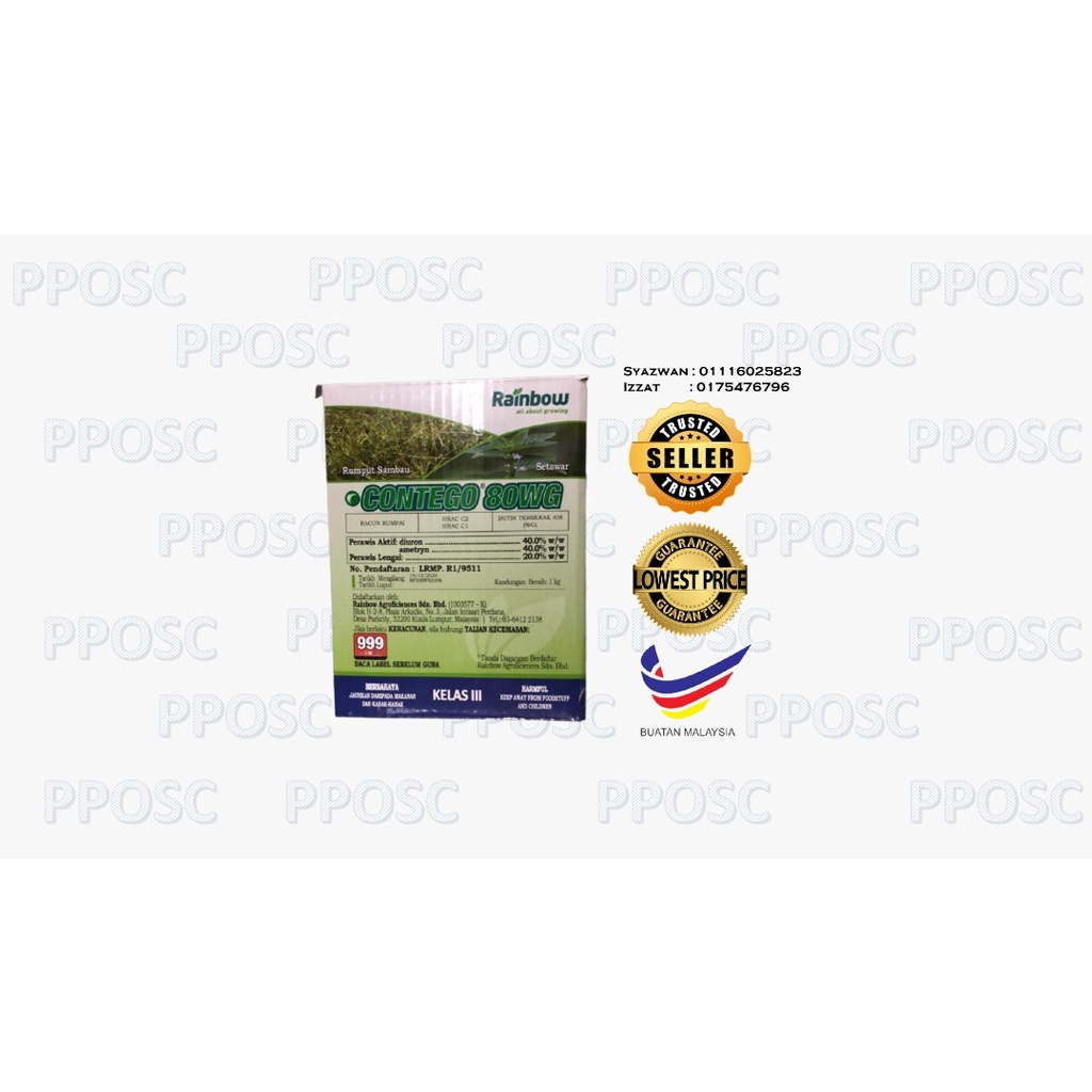 [RACUN RUMPAI][SERBUK BANCUH][1KG] CONTEGO 80WG Untuk Tanaman Sawit ...