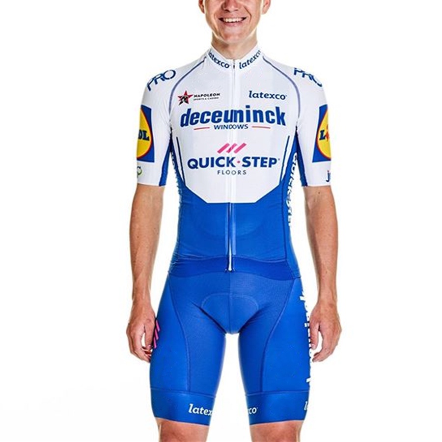 Quick-Step Triathlon Suit Professional Team Men Cycling Jersey ...