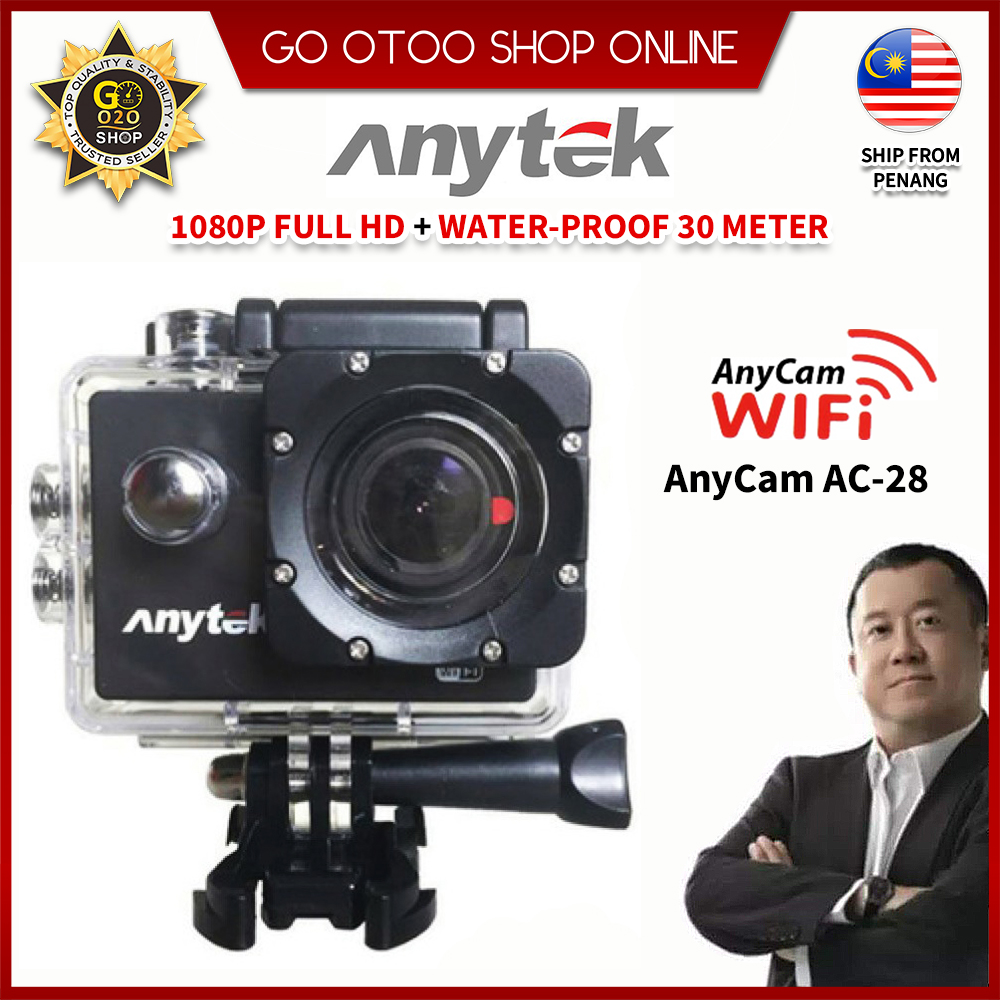 ANYTEK AnyCam AC-28 Water Proof 30 Meter 1080P Full HD WiFi Action ...