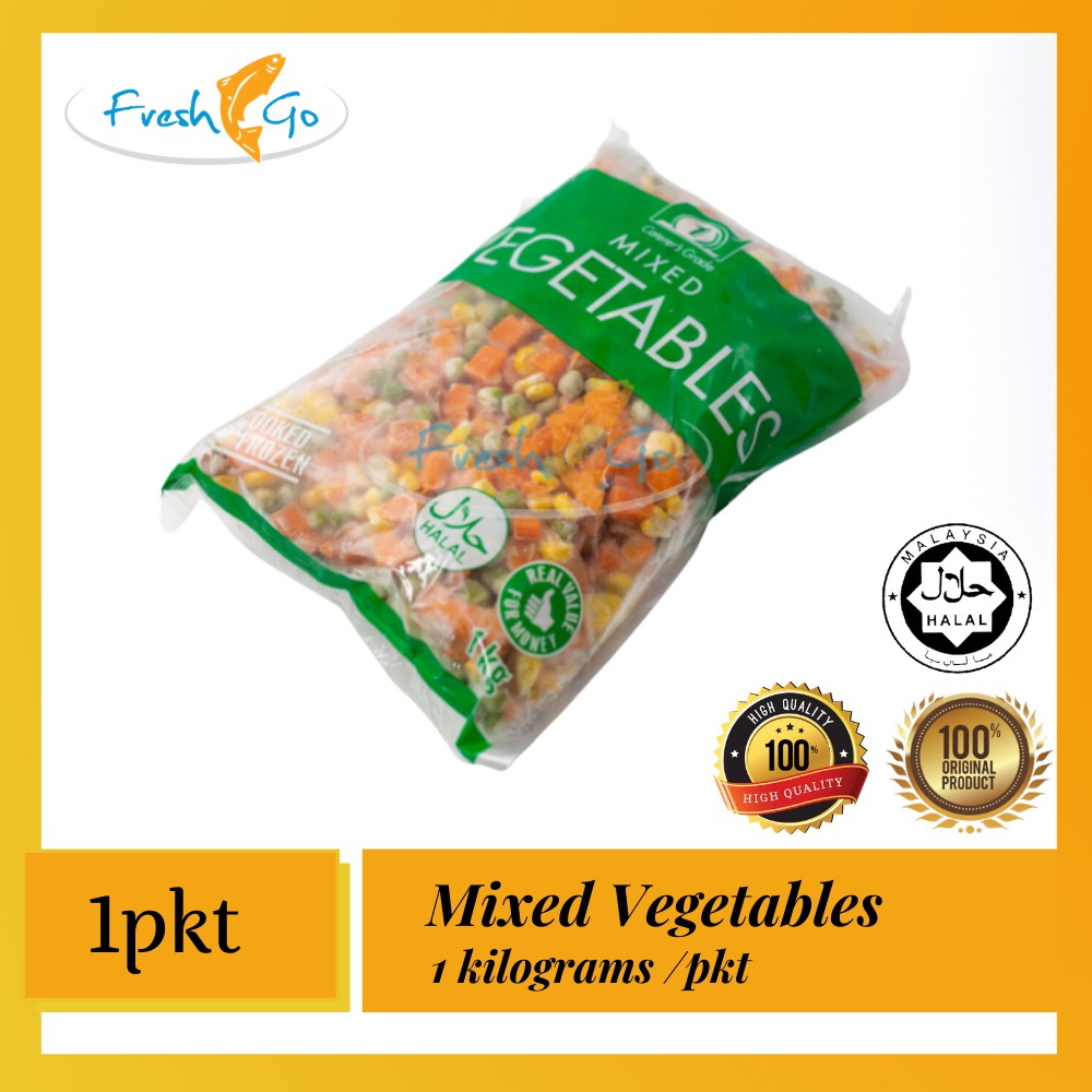 [HALAL] Mixed Vegetable 1kg per pack | Shopee Malaysia