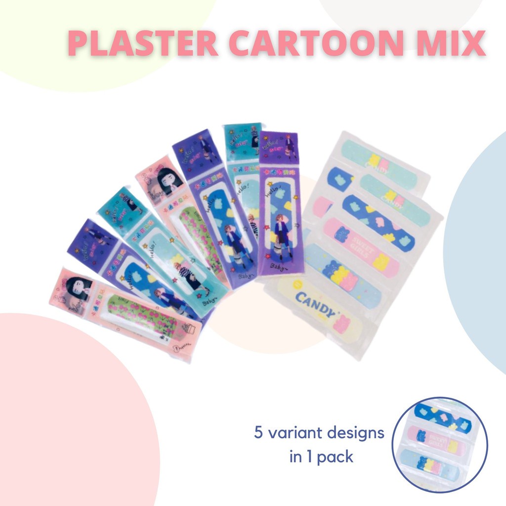 5 pcs Cute Plaster Cartoon for Kids / First Aid Kit Bandage Medical ...