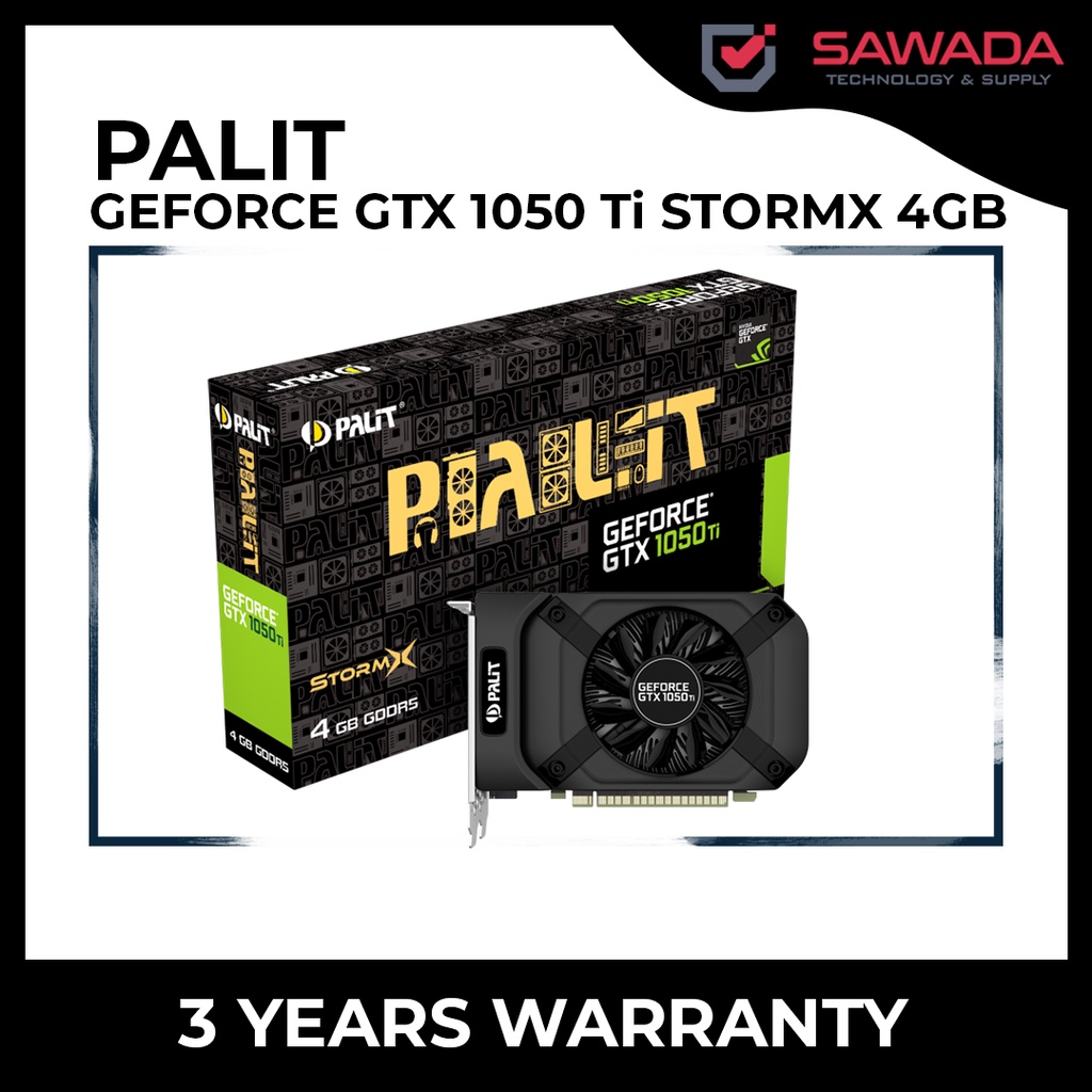 PALIT GEFORCE GTX 1050 Ti STORMX 4GB | Shopee Malaysia