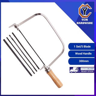 Coping Saw Mini Pvc With 5 Blades Set Wood Handle Tools Magic Hand ...