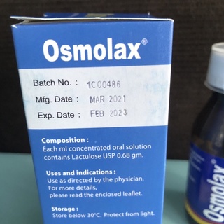 Osmolax Lactulose Syrup 100ml for constipation (Stool Softener) Exp ...