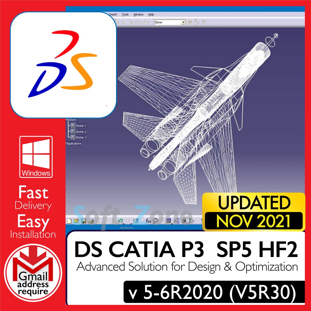 DS CATIA P3 V5-6R2020 (V5R30) SP5 HF2 - Advanced Solution for Design & Optimization [WINDOWS x64 ...