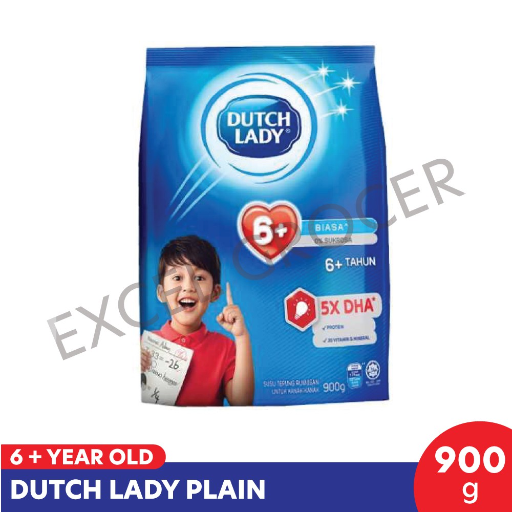 Dutch Lady 6+ plain 900g Formula Milk Powder | Shopee Malaysia