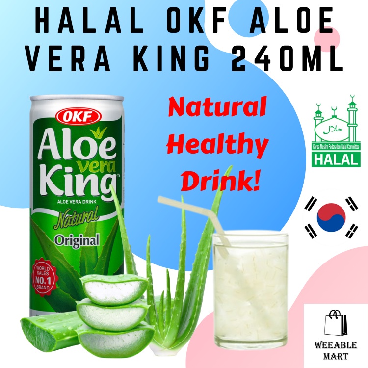 Halal Korea OKF Aloe Vera King Healthy Drink 240ml | Shopee Malaysia