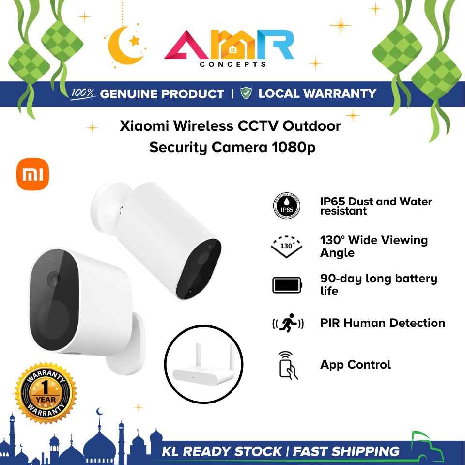 Mi Xiaomi CCTV Wireless Outdoor Security Camera Smart CCTV Night Vision ...