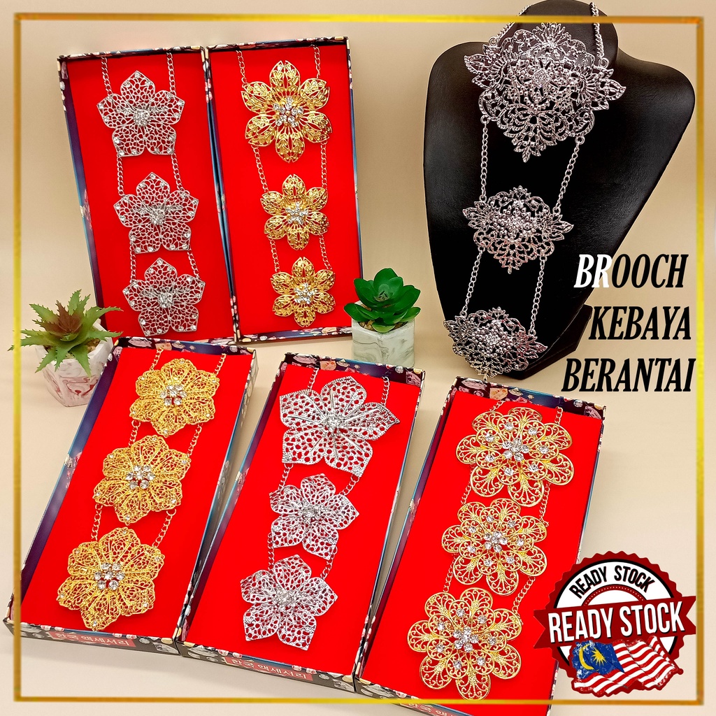 BROOCH DOKOH KEBAYA BERANTAI | Shopee Malaysia