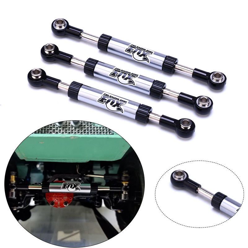 Adjustable Length Servo Linkage Steering Link Rod for Axial SCX10 Traxxas TRX4 D90 1/10 RC ...