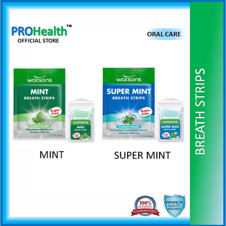 WATSONS SUPER Mint Breath Strips | Shopee Malaysia