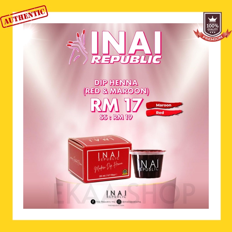 STIKER INAI CELUP MERAH VIRAL | Shopee Malaysia