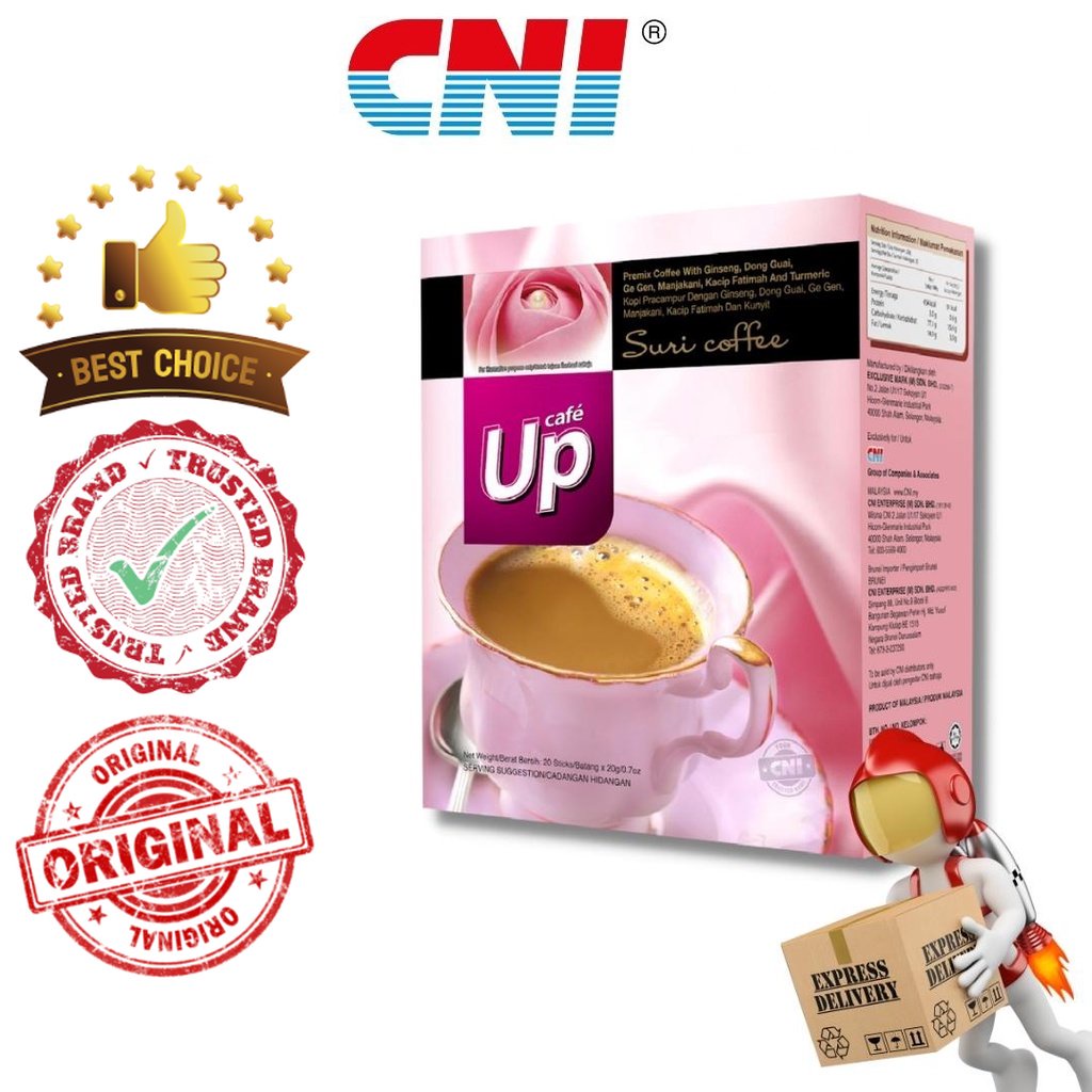 CNI Up Cafe Suri Coffee (20 sticks x 20 g) - Kopi Pre-Mix Khas Untuk ...