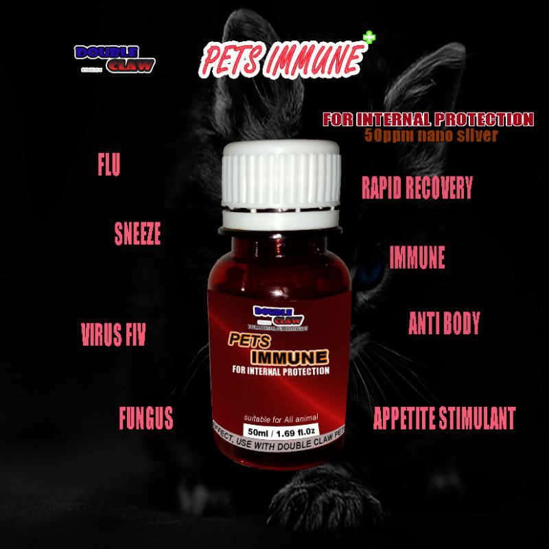 PETS IMMUNE 50 ppm cat dog colloidal / kucing gemuk/gebu dan sihat ...