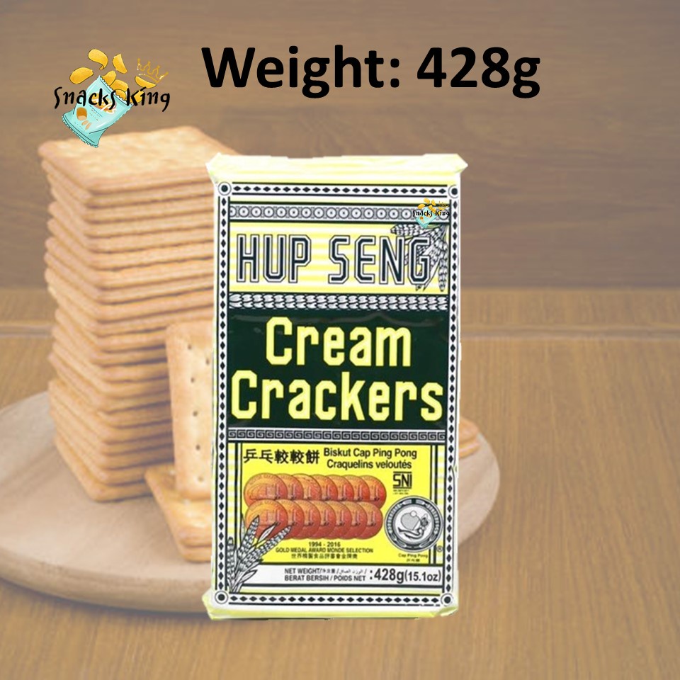 Hup Seng Cream Crackers / Biskut Lemak Cap Ping Pong (428g) | Shopee ...