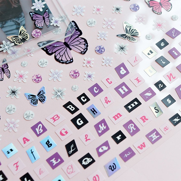 Daiso Korea New Deco Sticker Toploader Deco Sticker Korea Cute Sticker ...