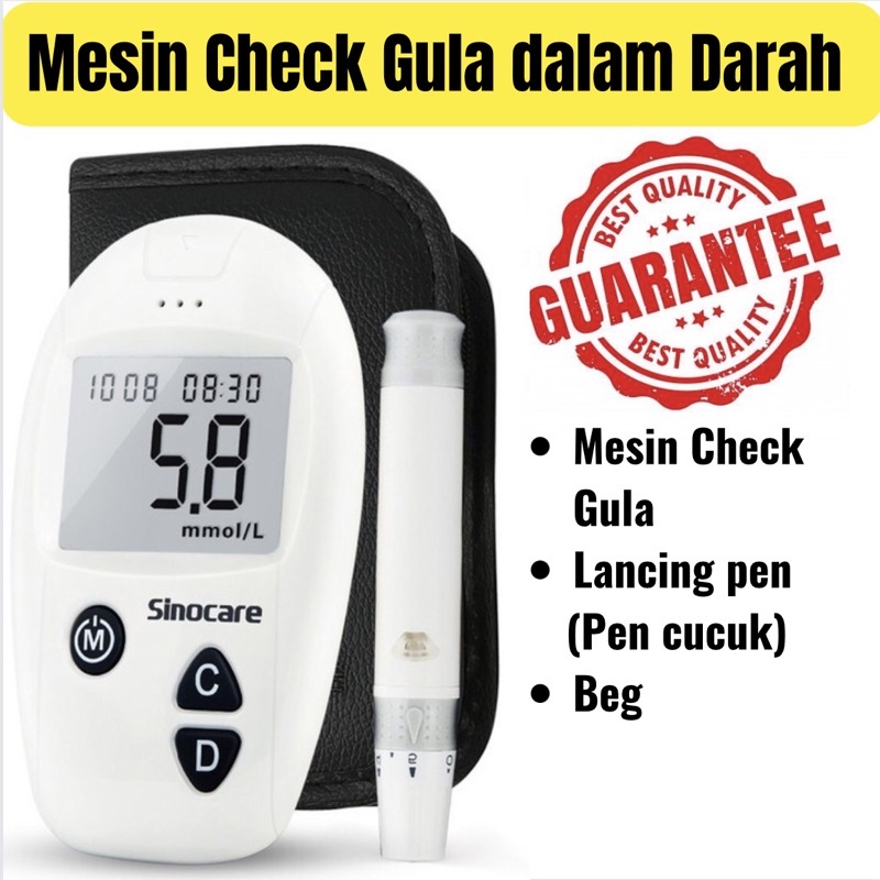 METER ONLY ! Mesin Alat Check Gula Dalam Darah Blood Glucose Meter ...