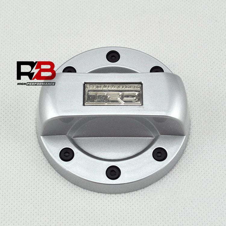 TRD Silver/Black Decorate Car Fuel Tank Cap Gas Oil Cap Cover Fit for ...