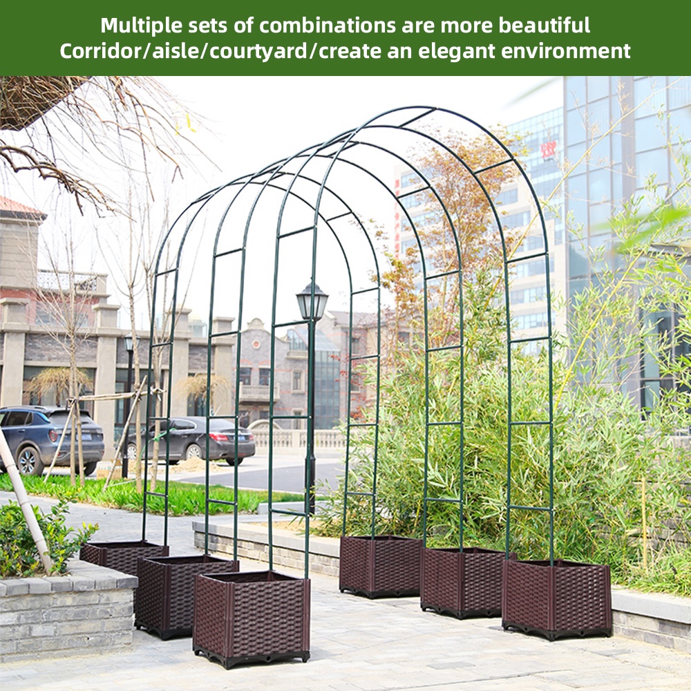 Garden Decoration Outdoor Arch Rack Wrought Iron Arch Wall Trellis For ...