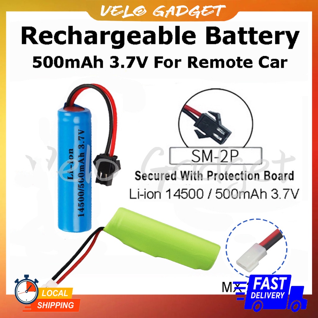 [Malaysia Stock] Rechargeable Battery 3.7V 500mAh For Remote Car ...