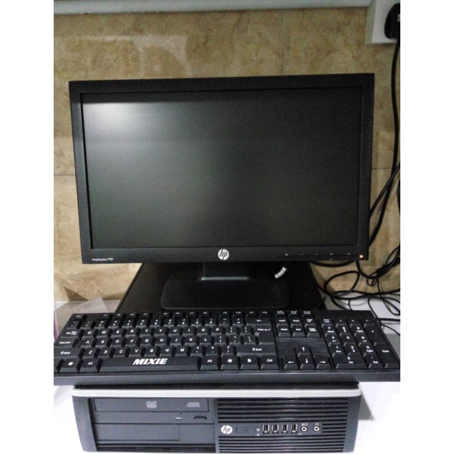 (COMPUTER SET )HP DESKTOP-Intel core i3 AND HP 19" Wide Screen HD ...
