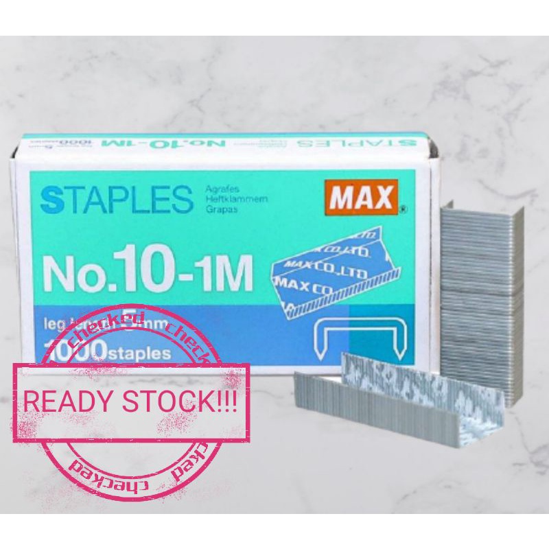 💥Ready Stock!!!💥Max Staples No.10-1M Dawai Kokot Ubat Stapler HD-10 max ...
