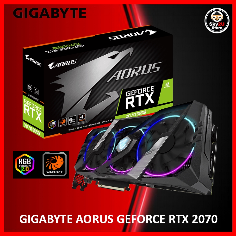 GIGABYTE AORUS GeForce RTX 2070 SUPER 8G (GV-N207SAORUS-8GC) | Shopee ...